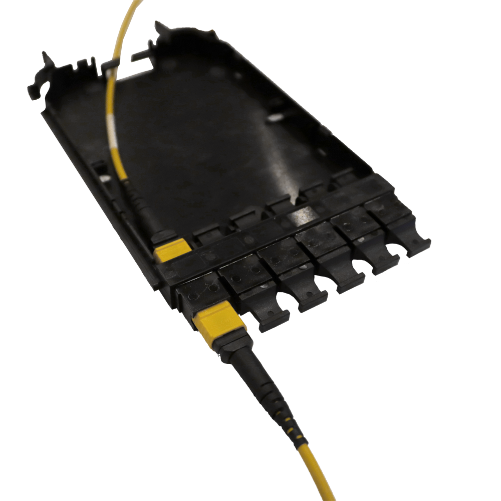 High-density cassette with 6 MPO adapters