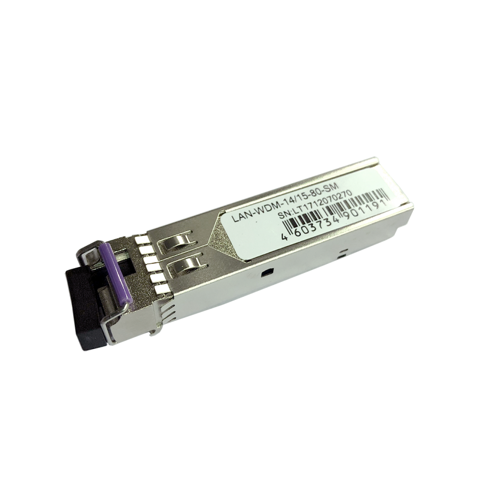SFP WDM 1.25 Gbps, 1490nm/1550nm module, 80 km, LC, DDM, Cisco