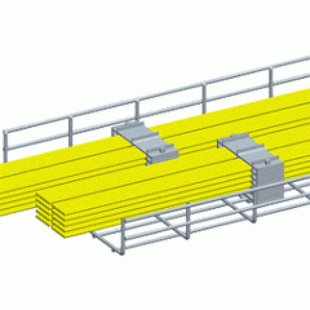 Cable clamp, stackable, aluminum