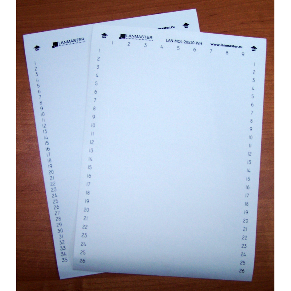 Self-laminating laser printable outlet markers