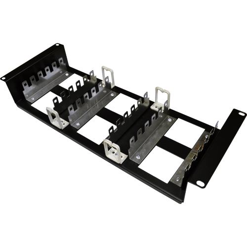 19'' Mounting frame for 18 connection modules, horizontal