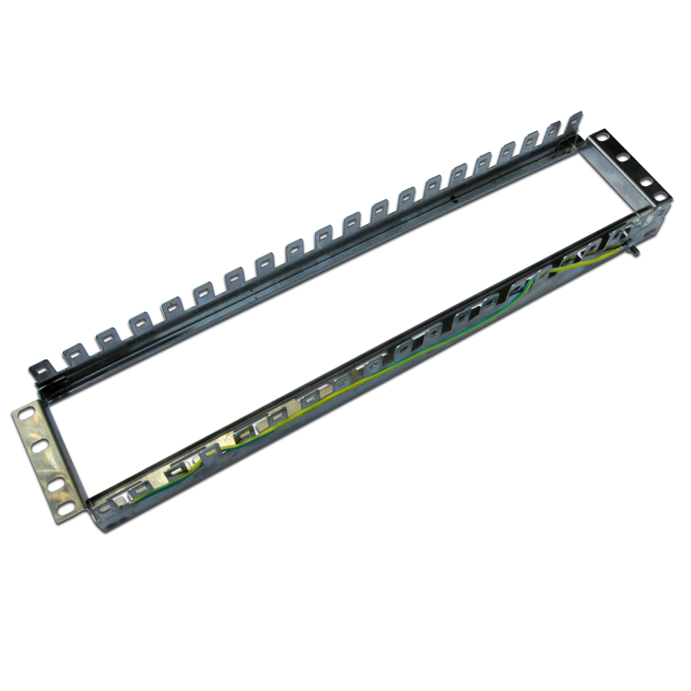 19'' Mounting frame for 20 connection modules, vertical
