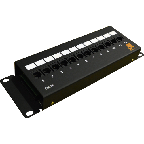 LANMASTER wall mount patch panel with front access to termination ...