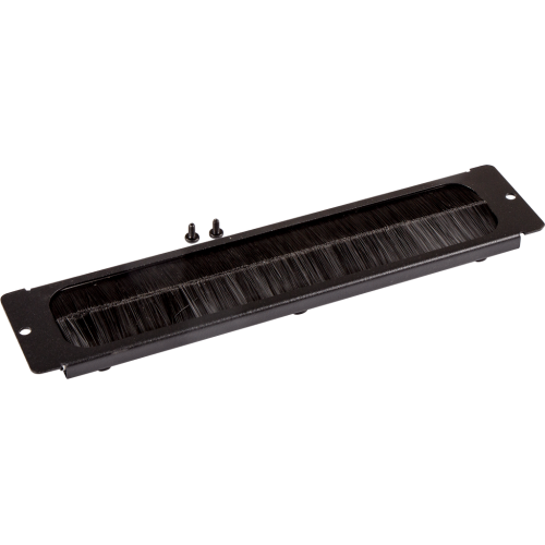 Brush cable entry for the roof and floor panels of the LANMASTER DC cabinet