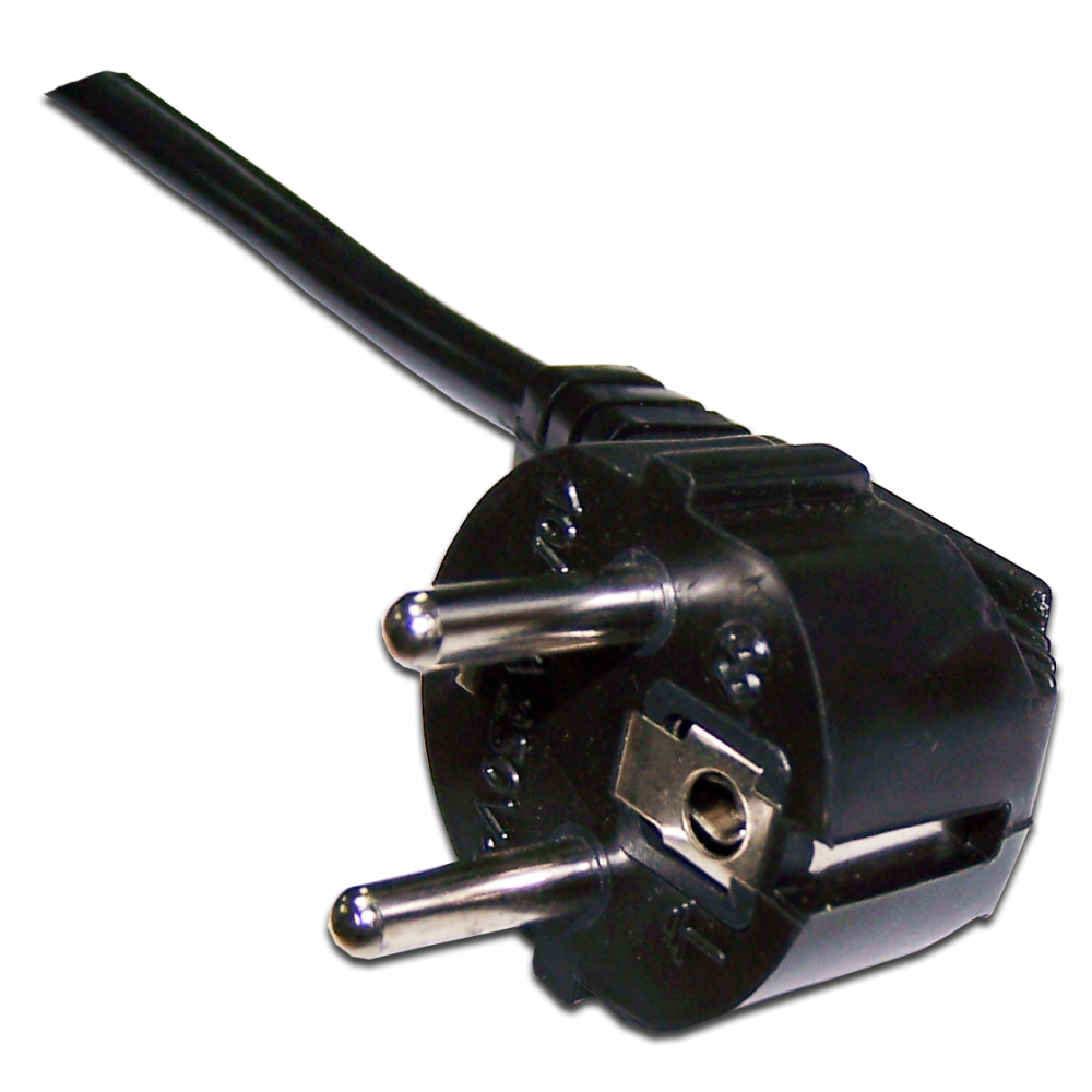 Power cord, C13-Schuko, angled, 3х0.75, 220V, 10A